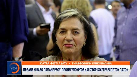 Τα video της θεματικής ενότητας: ΒΑΣΩ ΠΑΠΑΝΔΡΕΟΥ | WEBTV | OPEN