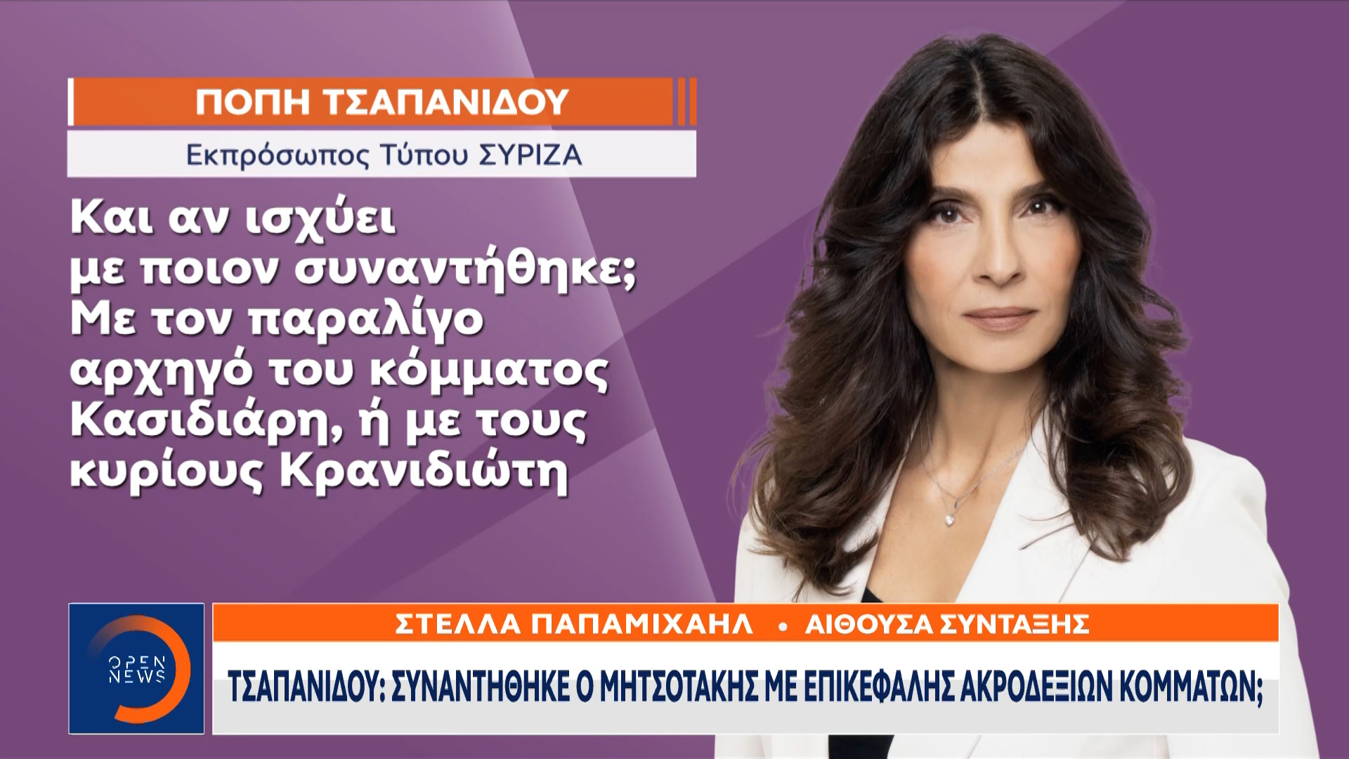 Τσαπανίδου: Συναντήθηκε ο Μητσοτάκης με επικεφαλής ακροδεξιών κομμάτων ...