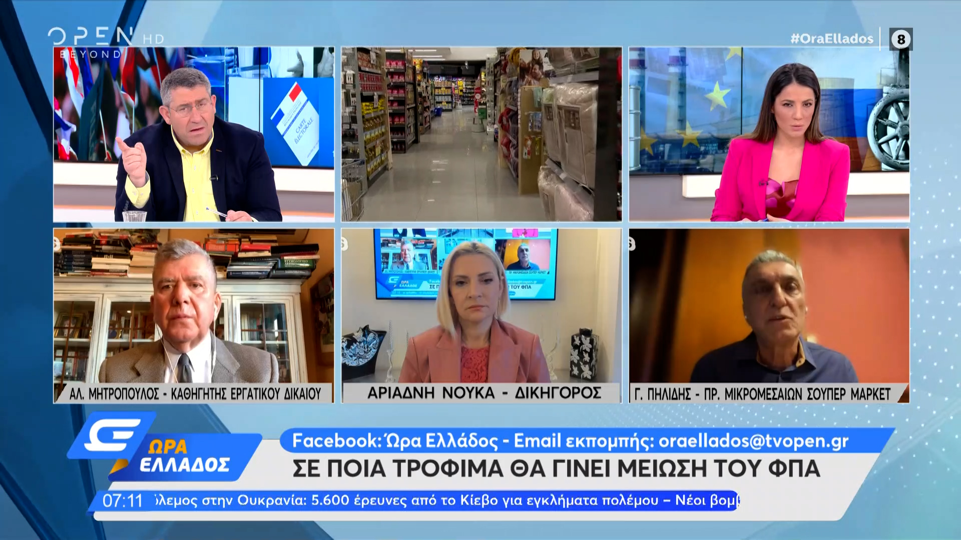 Σε ποια τρόφιμα θα γίνει μείωση του ΦΠΑ | OPEN TV