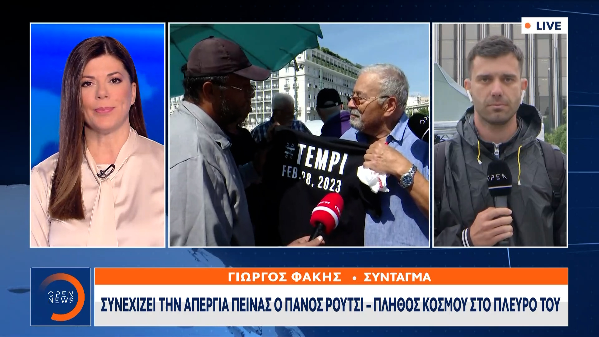 18η ημέρα απεργίας πείνας του Πάνου Ρούτσι | OPEN TV