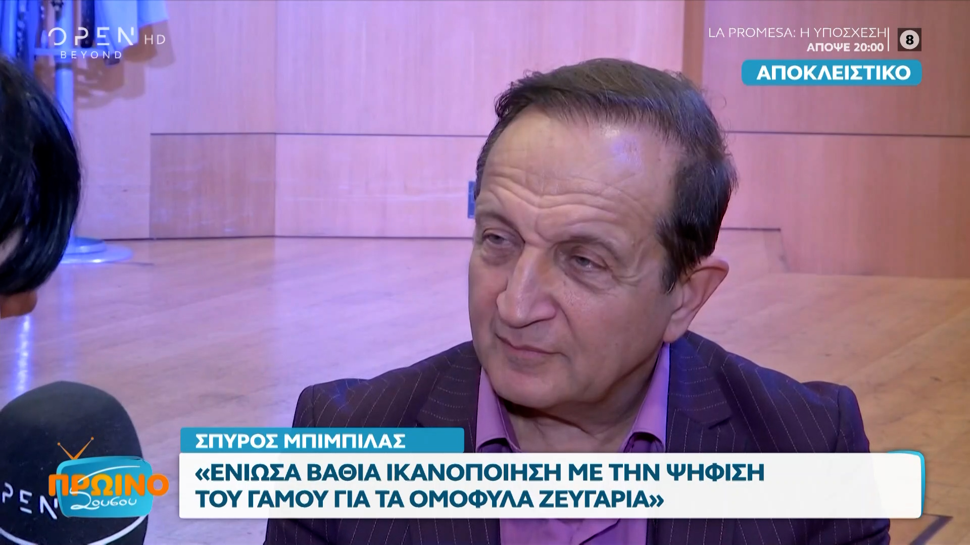 Σπύρος Μπιμπίλας: Ένιωσα βαθιά ικανοποίηση με την ψήφιση του γάμου για ...