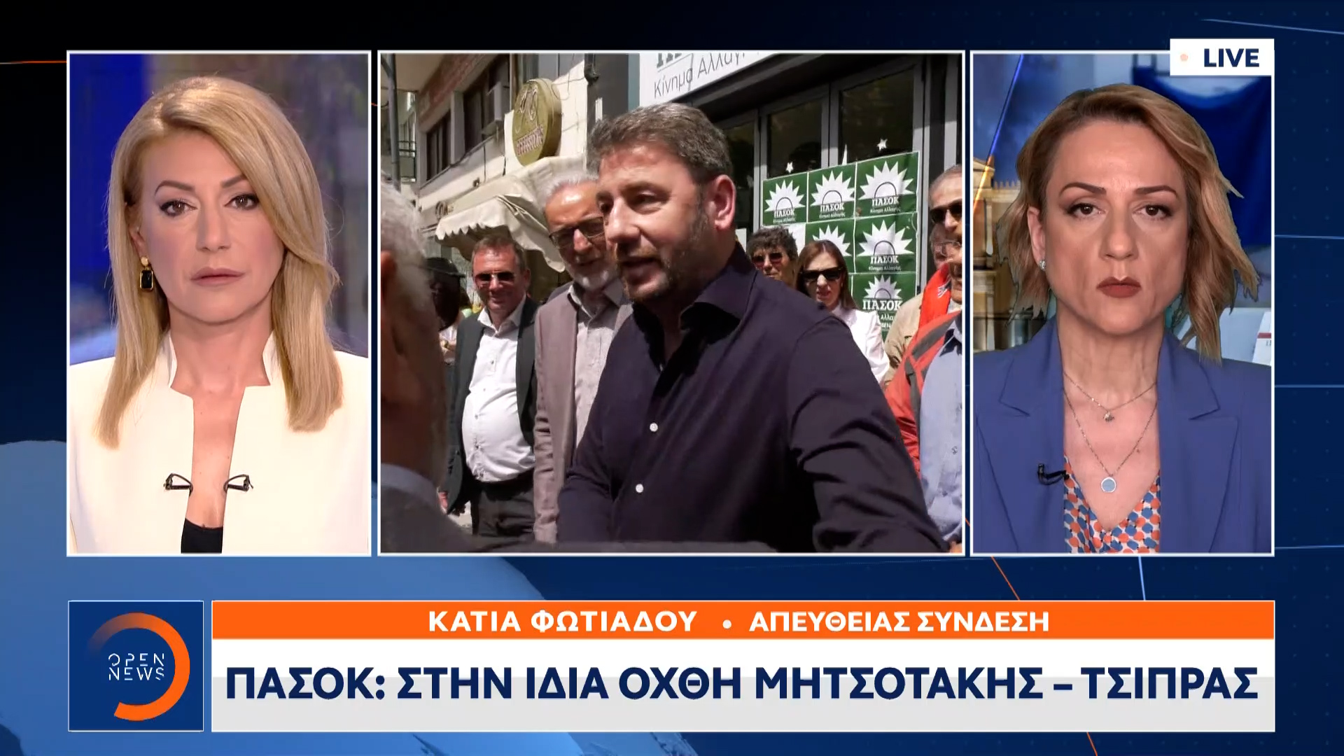ΠΑΣΟΚ: Στην ίδια όχθη Μητσοτάκης – Τσίπρας | OPEN TV