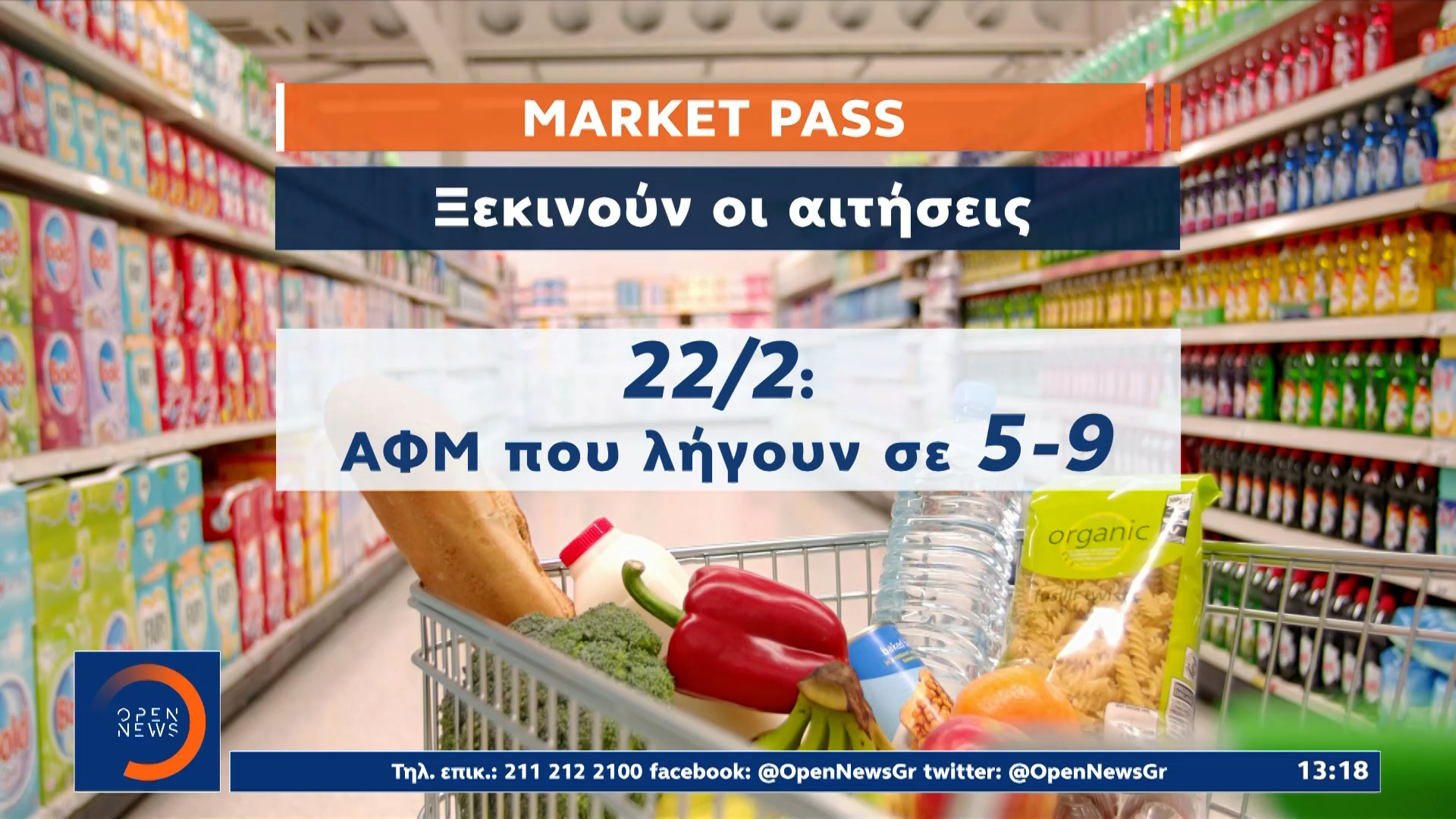 Market pass: Ανοίγει από αύριο η πλατφόρμα για τους καταναλωτές | OPEN TV