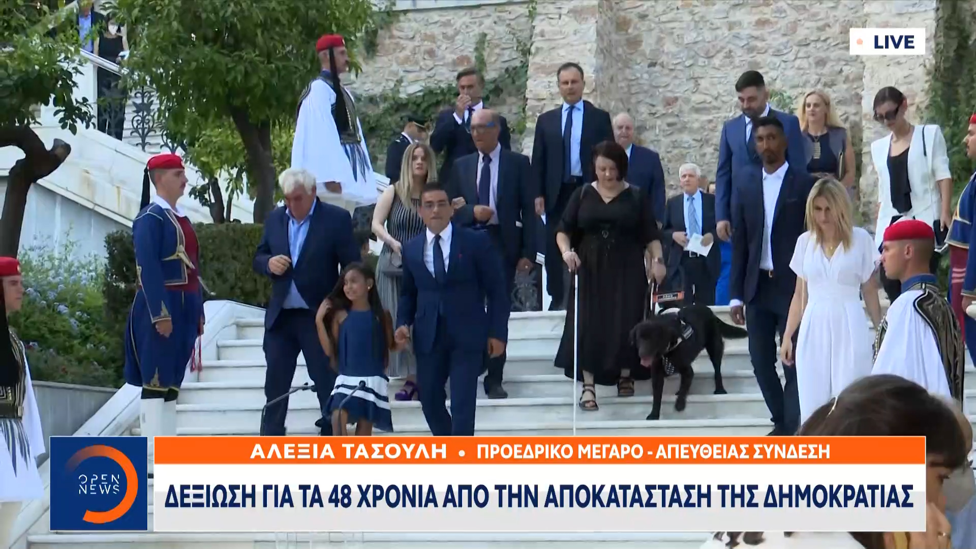 Δεξίωση για τα 48 χρόνια από την αποκατάσταση της Δημοκρατίας | OPEN TV