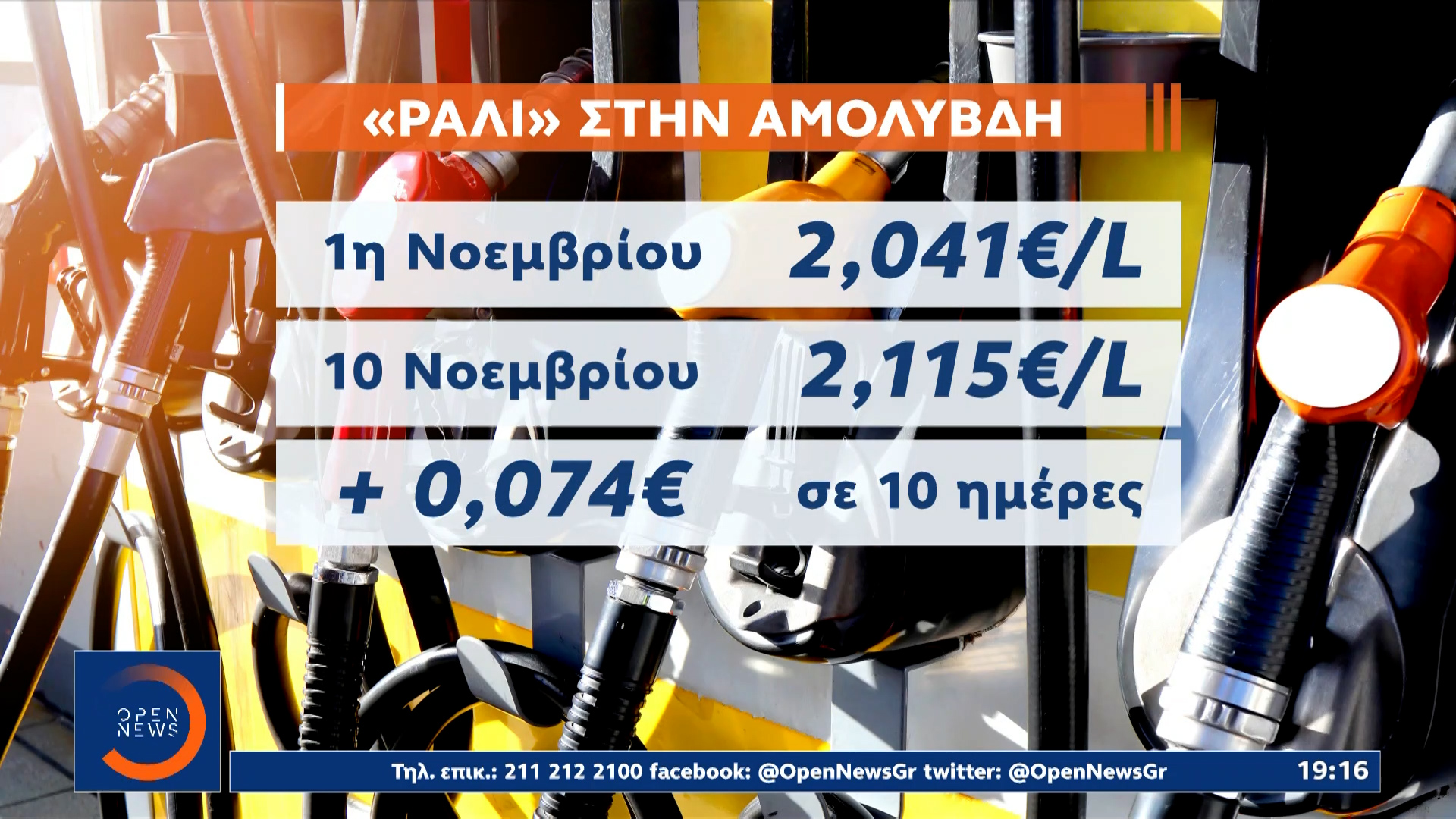 Καύσιμα: Στα ύψη «πετάει» η τιμή της αμόλυβδης | OPEN TV