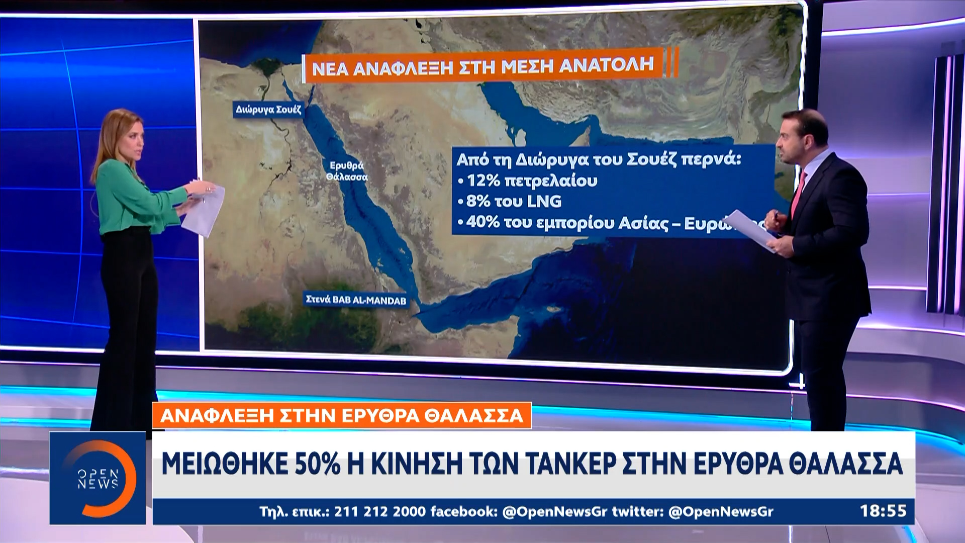 Ανάφλεξη στην Ερυθρά Θάλασσα: Μειώθηκε 50% η κίνηση των τάνκερ στην ...