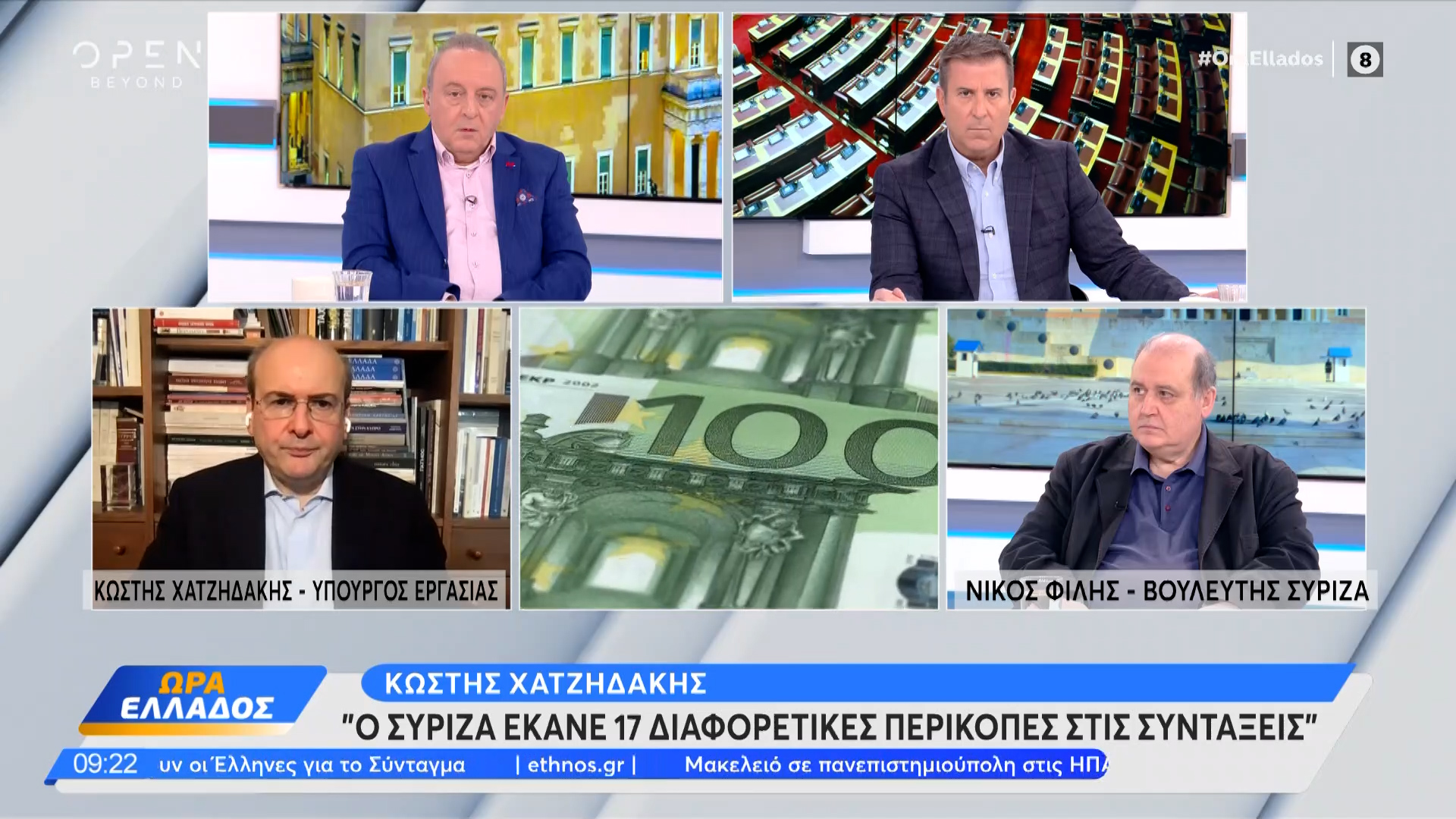 Κωστής Χατζηδάκης και Νίκος Φίλης για ενίσχυση στους συνταξιούχους και ...