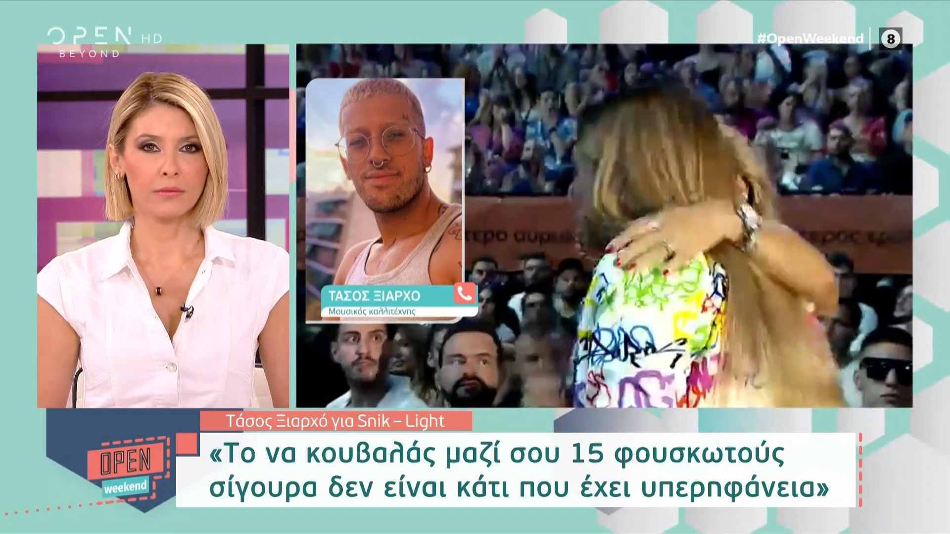 Tάσος Ξιαρχό: Πώς βίωσε τον τσακωμό Snik – Light στα MAD | OPEN TV