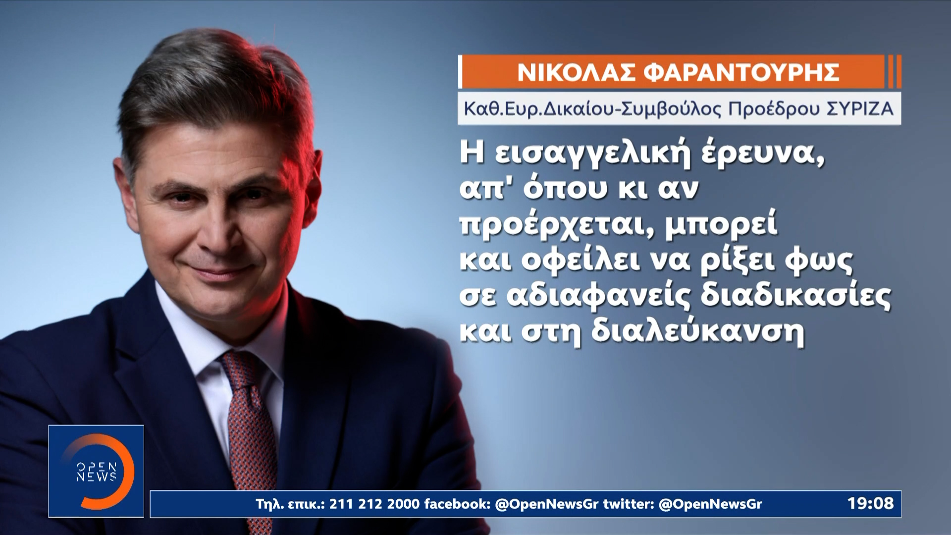 Νίκος Φαραντούρης: «Έβαλε φωτιά» η δήλωση του για την Ευρωπαία ...