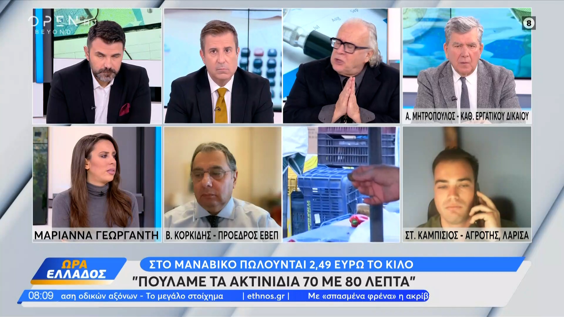Αγρότης, Λάρισα: Πουλάμε τα ακτινίδια 70 με 80 λεπτά | OPEN TV