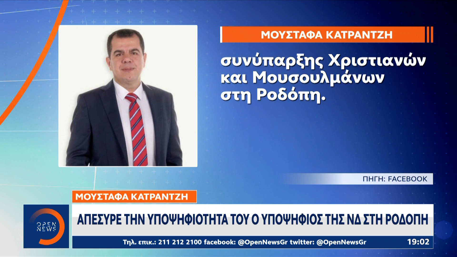 Μουσταφά Κατραντζή: Απέσυρε την υποψηφιότητα του ο υποψήφιος της ΝΔ στη ...