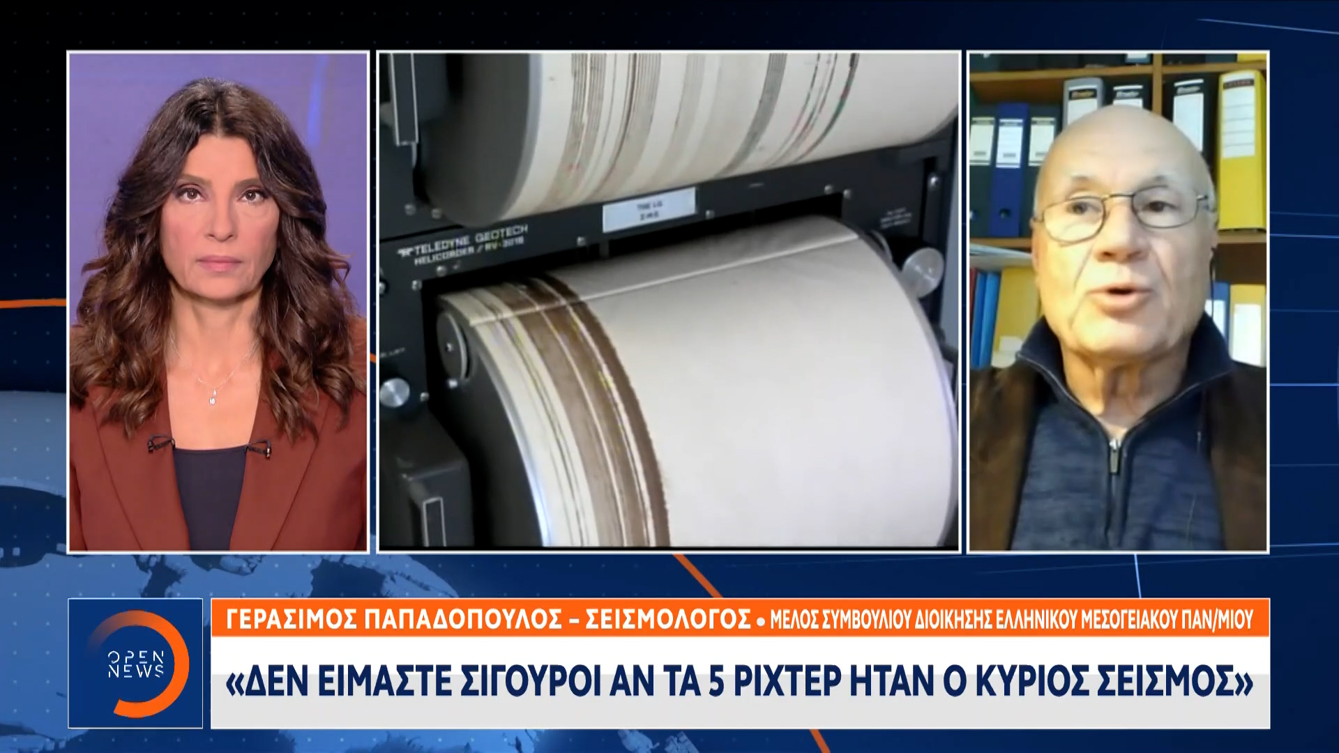 Γεράσιμος Παπαδόπουλος: Δεν είμαστε σίγουροι αν τα 5 ρίχτερ ήταν ο ...