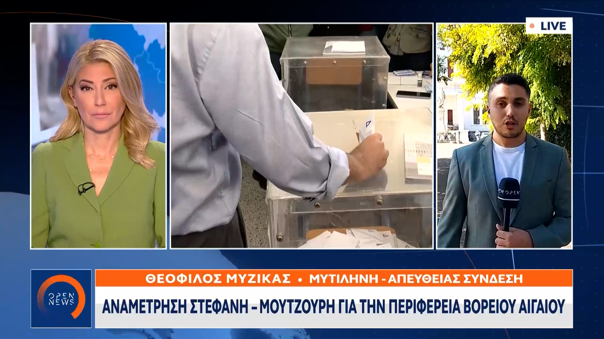Αναμέτρηση Στεφανή - Μουτζούρη για την περιφέρεια Βορείου Αιγαίου | OPEN TV