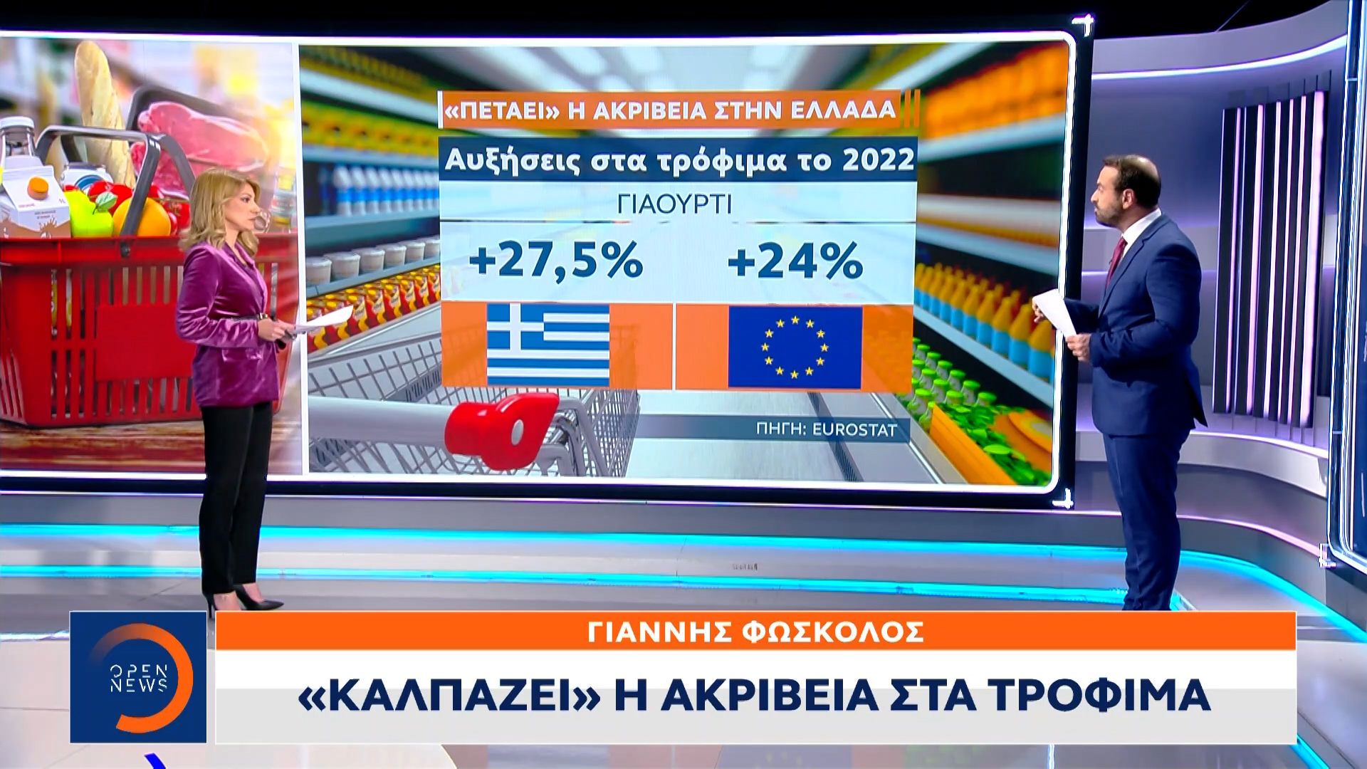 Αυξήσεις έως και 50% σε βασικά είδη διατροφής τον τελευταίο χρόνο | OPEN TV