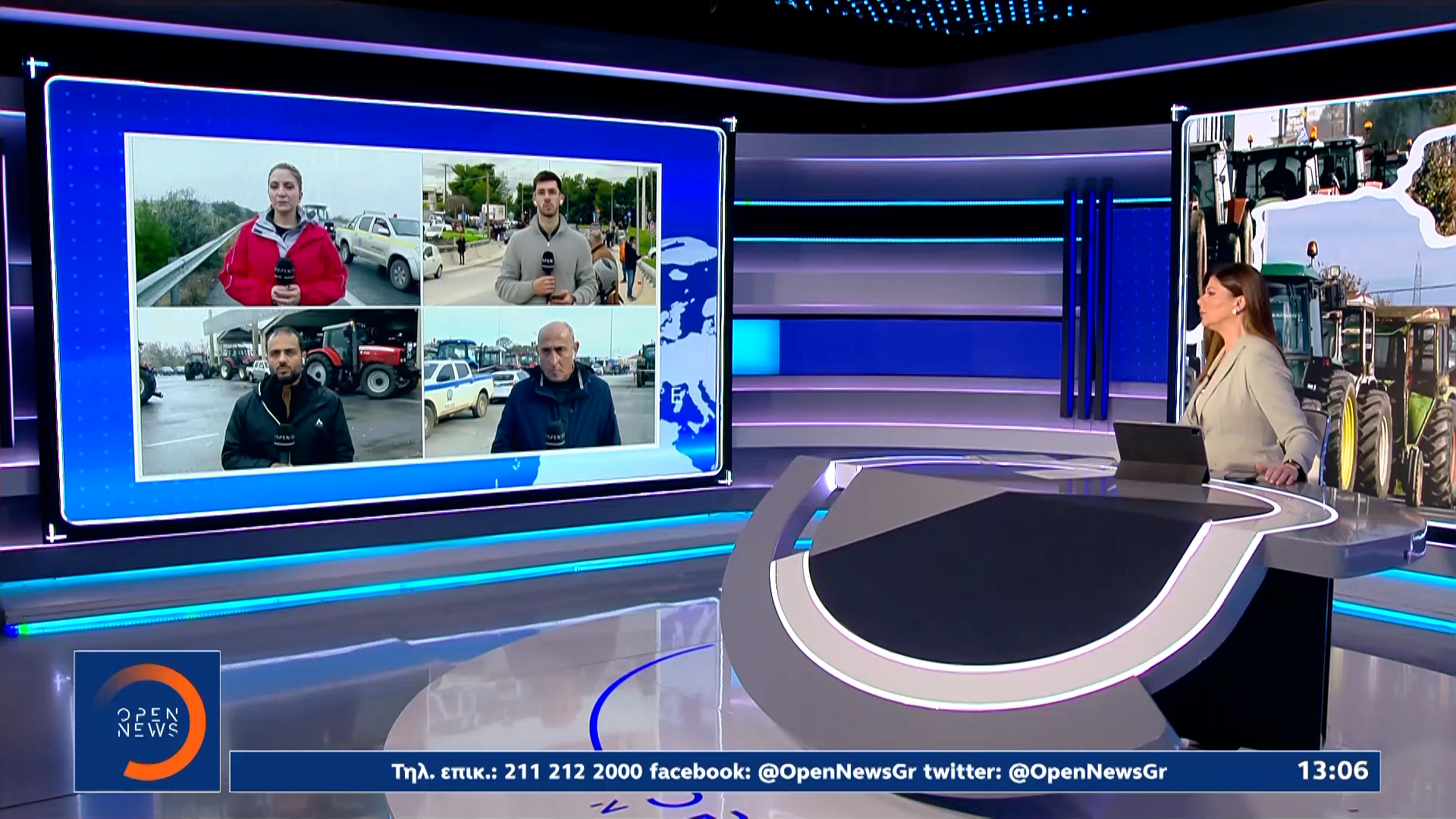 Με ακόμη μεγαλύτερη ένταση τις κινητοποιήσεις τους οι αγρότες | OPEN TV