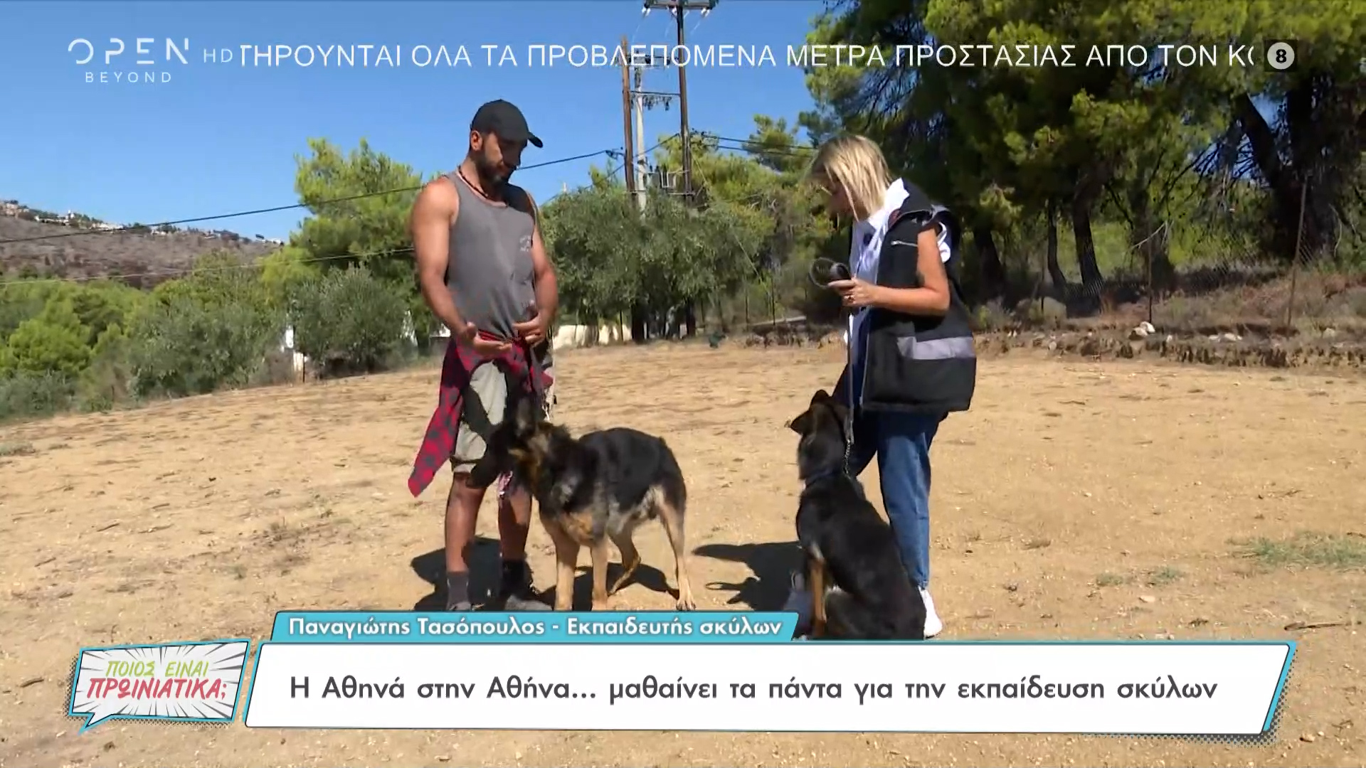 Η Αθηνά στην Αθήνα… μαθαίνει τα πάντα για την εκπαίδευση σκύλων | OPEN TV