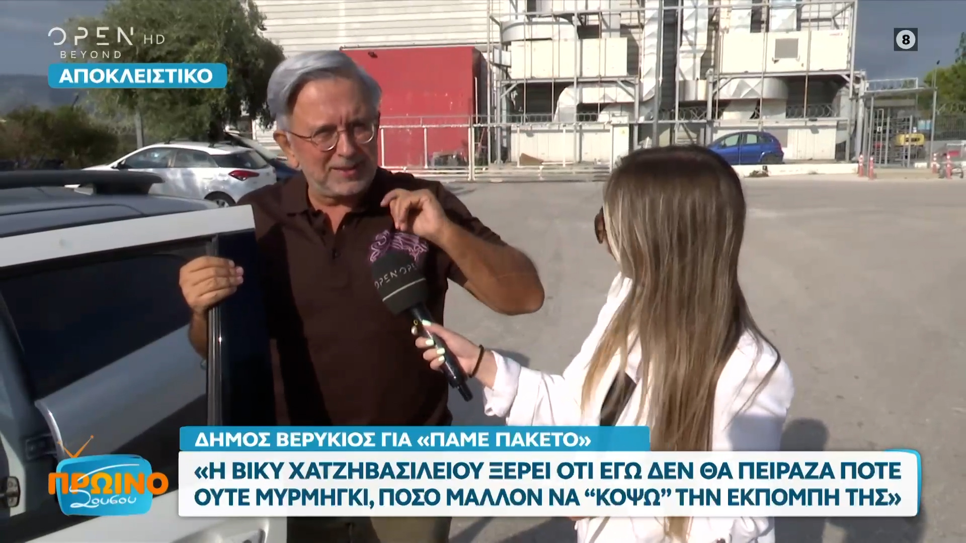 Δήμος Βερύκιος: Η Βίκυ Χατζηβασιλείου ξέρει ότι εγώ δεν θα πείραζα ποτέ ...