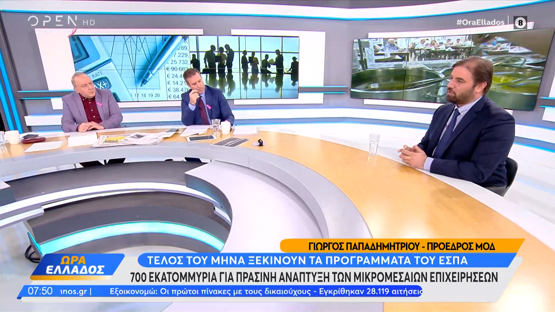 Ο Πρόεδρος ΜΟΔ, Γιώργος Παπαδημητρίου για τα προγράμματα του ΕΣΠΑ | OPEN TV