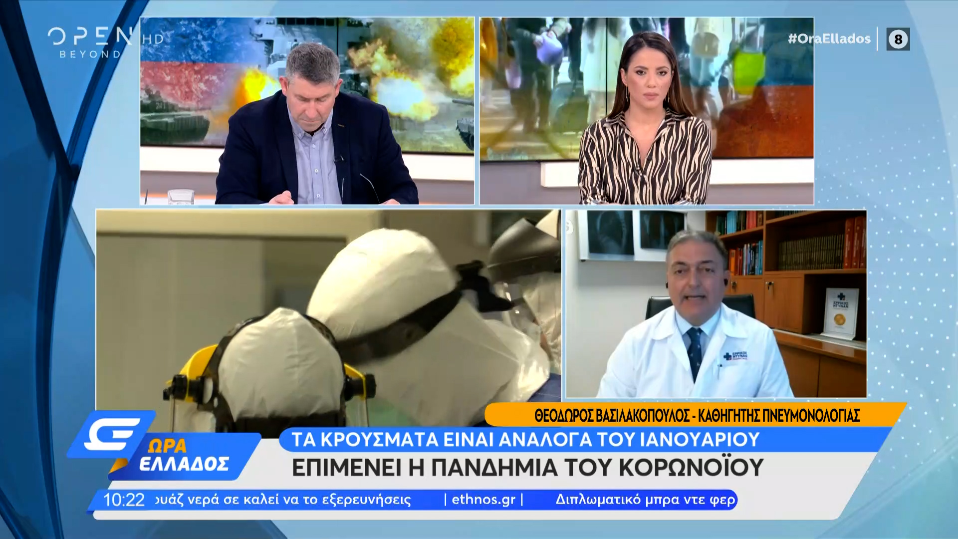 O Θεόδωρος Βασιλακόπουλος για την πανδημία | OPEN TV