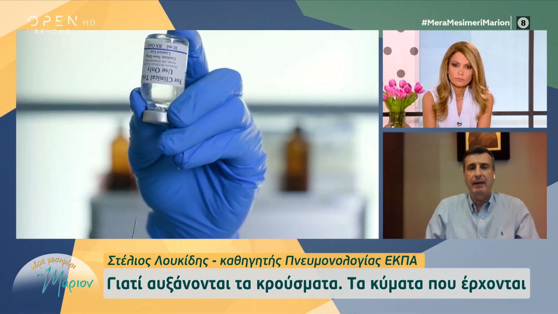 Λουκίδης: Υπάρχει αύξηση στις εισαγωγές στα νοσοκομεία | OPEN TV