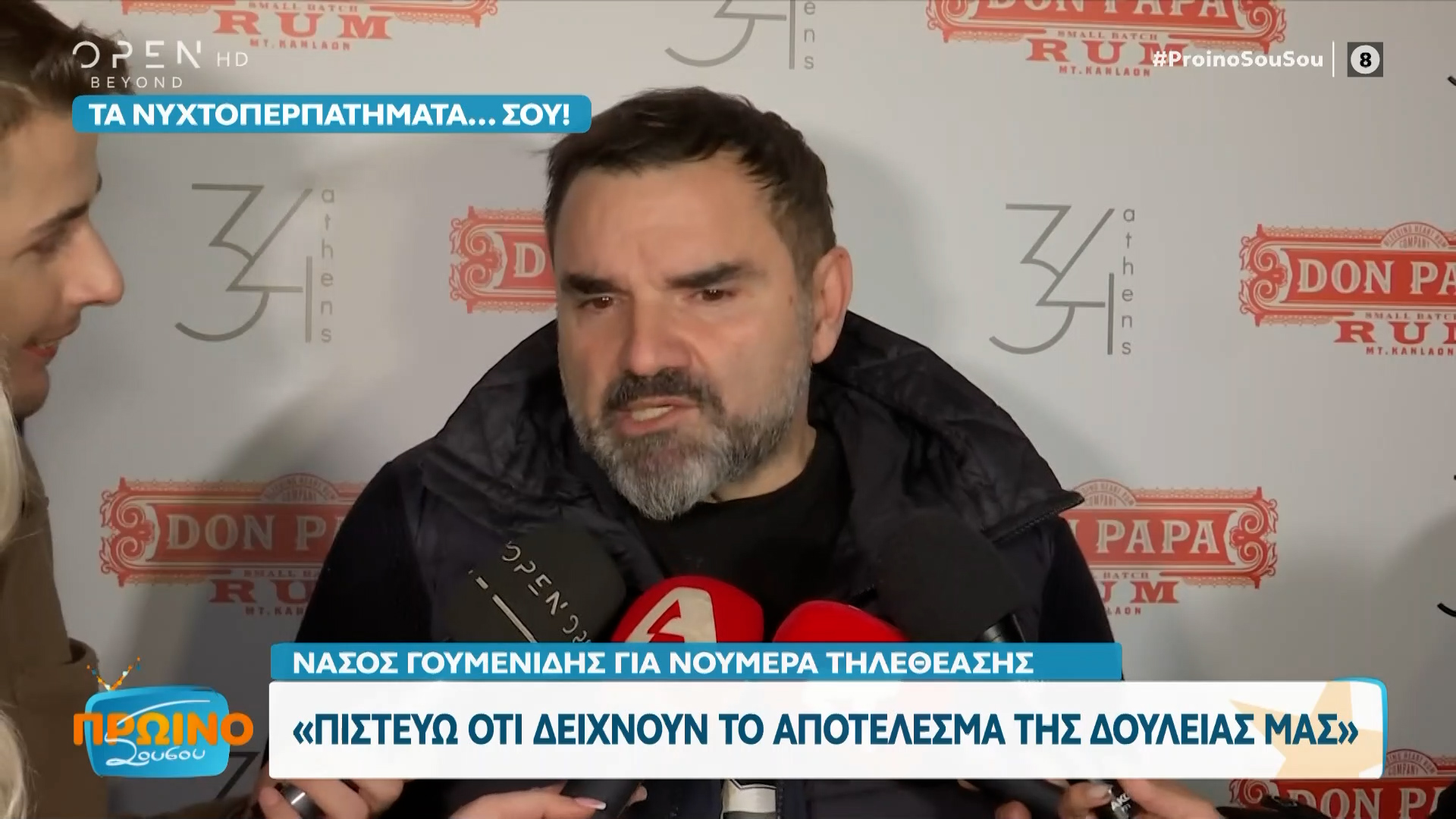 Νάσος Γουμενίδης: Πιστεύω ότι τα νούμερα τηλεθέασης δείχνουν το ...