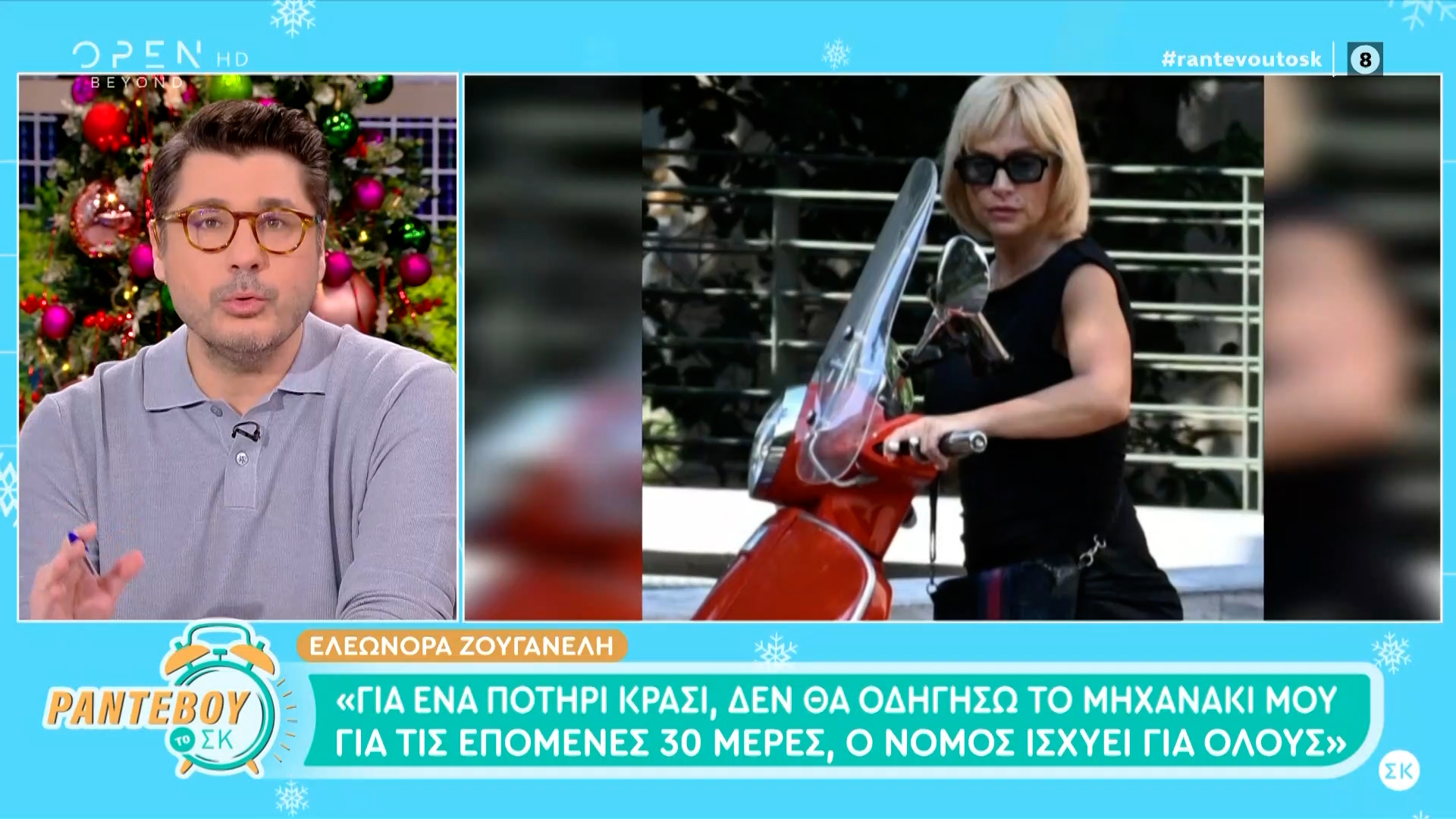 Αφαίρεση διπλώματος και πρόστιμο για την Ελεονώρα Ζουγανέλη | OPEN TV