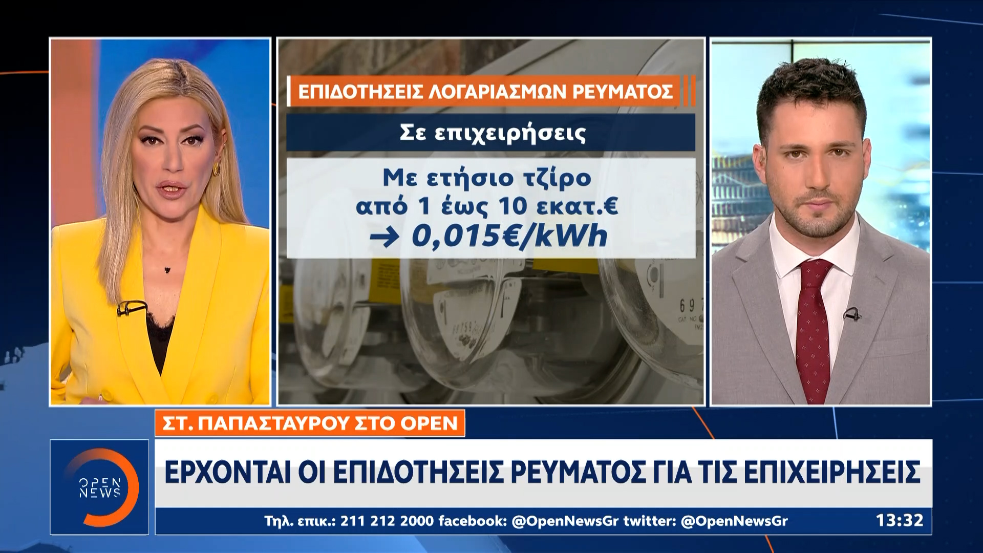 Έρχονται οι επιδοτήσεις ρεύματος για τις επιχειρήσεις | OPEN TV