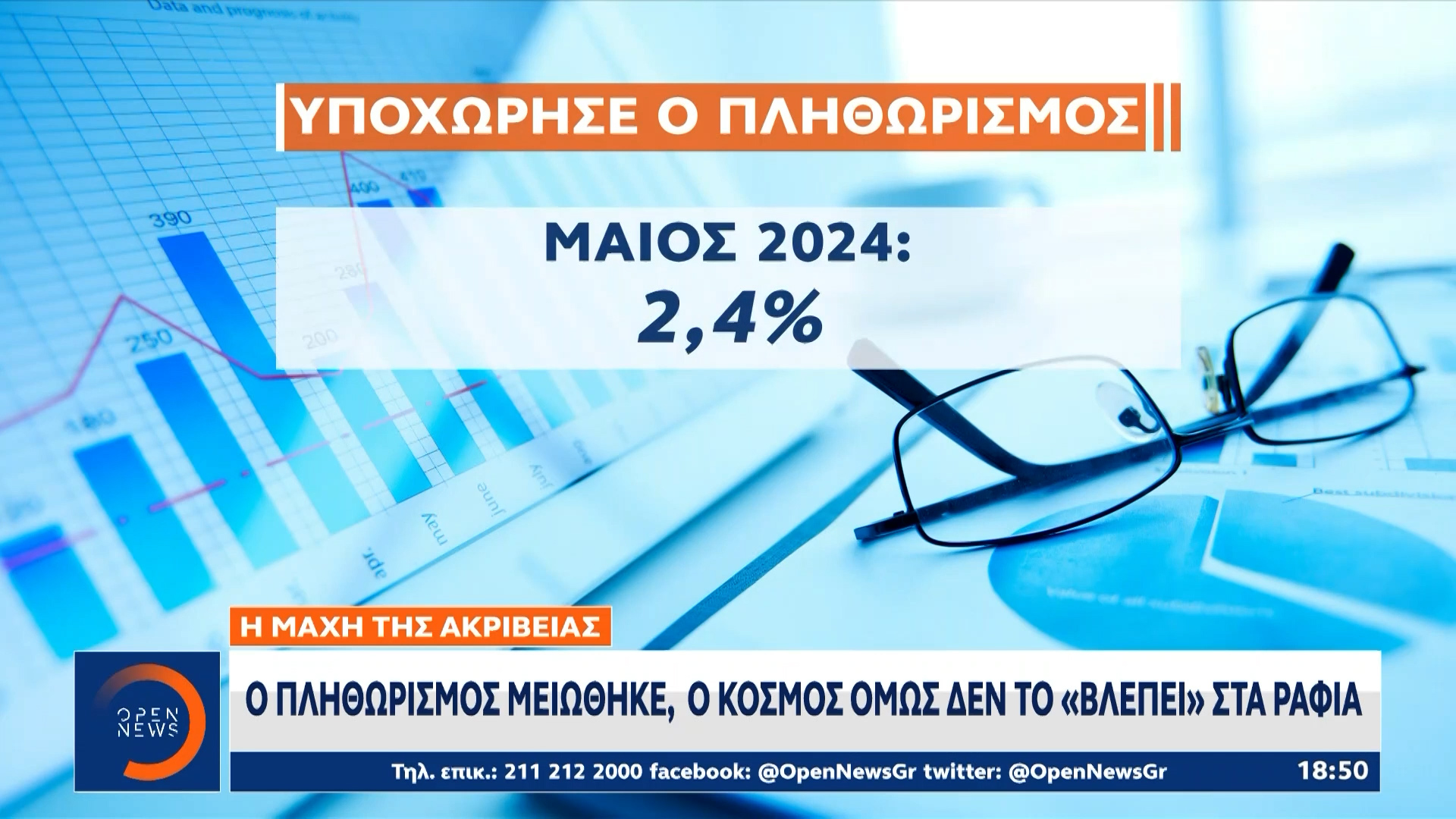 Ο πληθωρισμός μειώθηκε, ο κόσμος όμως δεν το βλέπει στα ράφια | OPEN TV