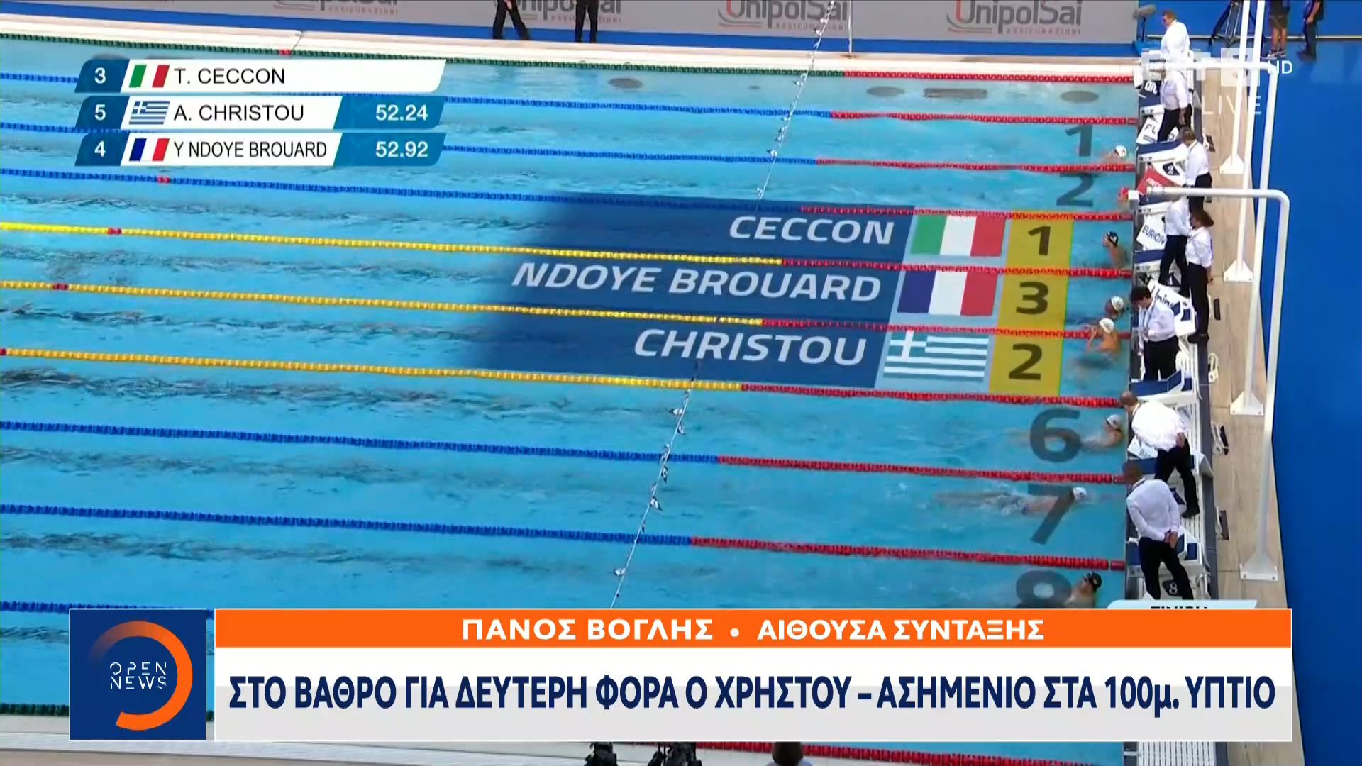 Δύο νέα Ελληνικά μετάλλια στο Ευρωπαϊκό κολύμβησης | OPEN TV